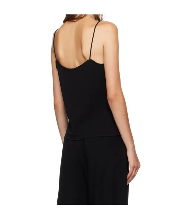 THE ROW Spaghetti Strap Cami Top - Black