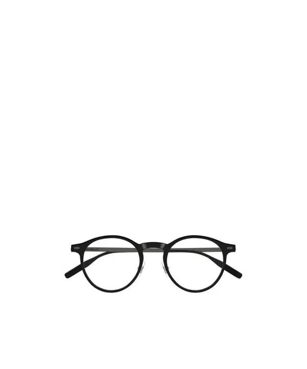 Montblanc Eyewear Round Frame Glasses - Black