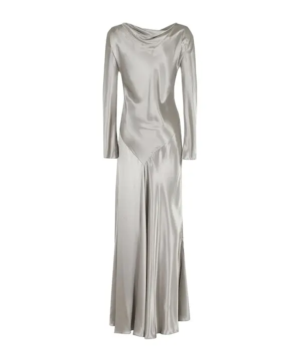 Alberta Ferretti Long Sleeve Gown