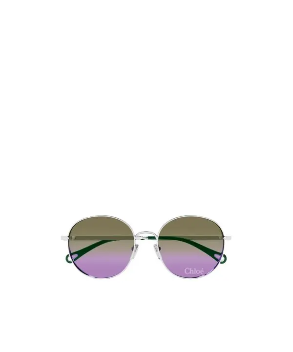 Chloé Eyewear Round Frame Sunglasses - Silver