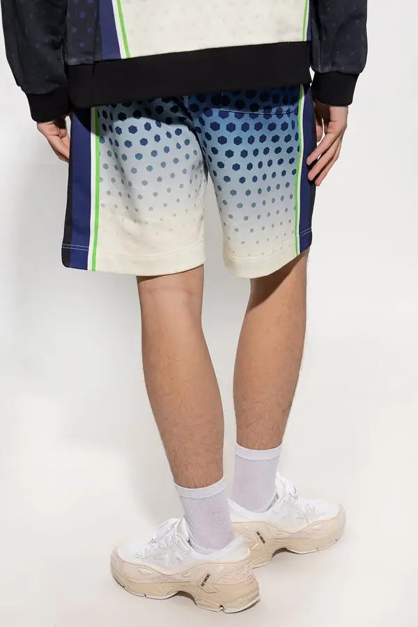 Dries Van Noten Graphic Printed Drawstring Shorts