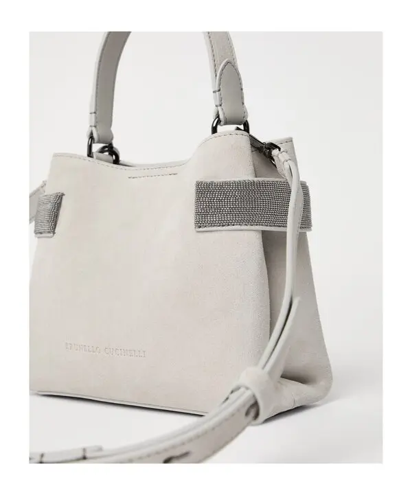 Brunello Cucinelli Embellished Leather Handbag