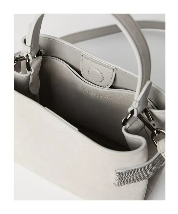 Brunello Cucinelli Embellished Leather Handbag