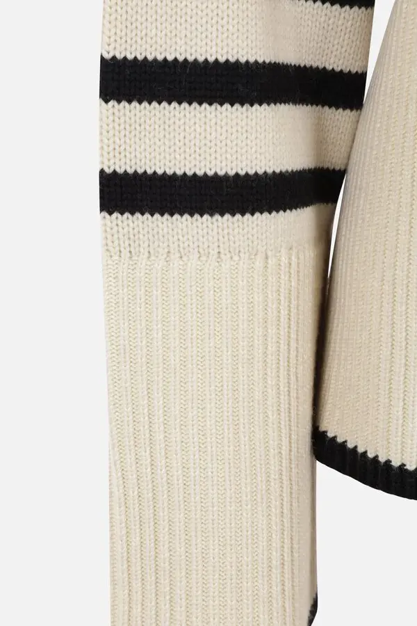 TOTEME Striped Turtleneck Knitted Sweater