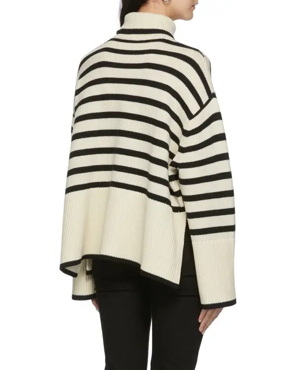 TOTEME Striped Turtleneck Knitted Sweater
