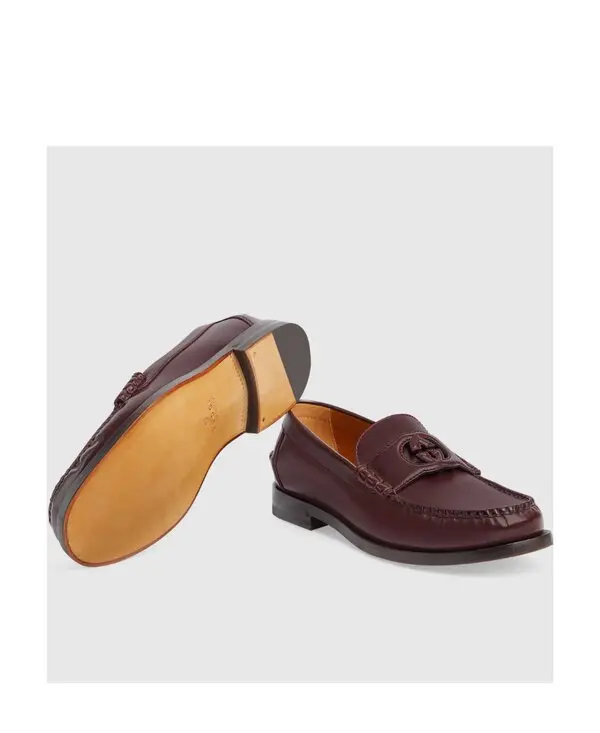 Gucci Interlocking G Loafers - Red