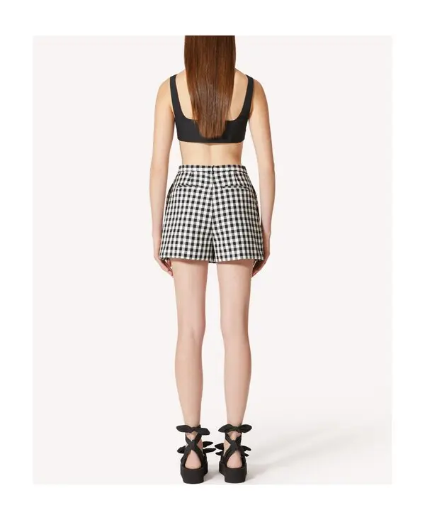 Red Valentino Cropped Top With Front Tie Detail