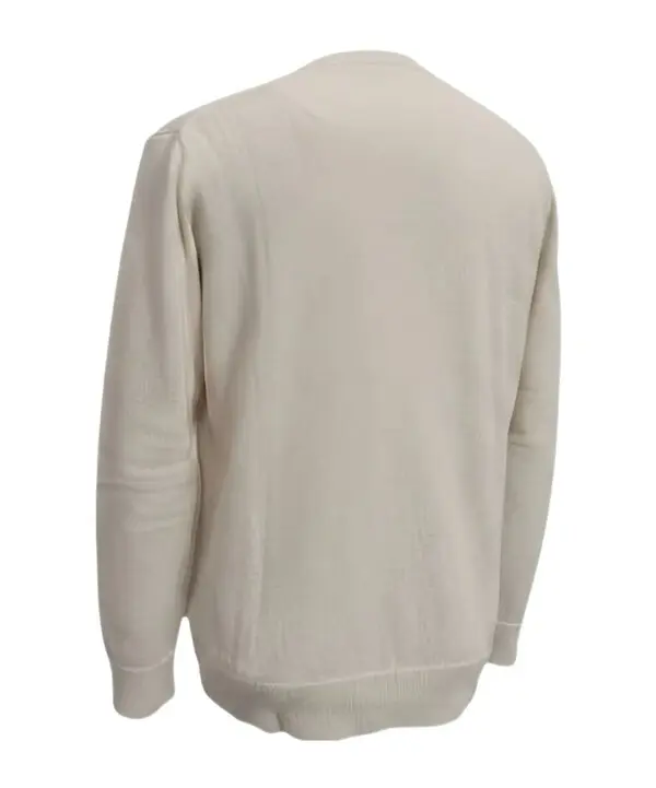 Eleventy Long-sleeved Crew Neck Sweater With Ribbed Details - Nude