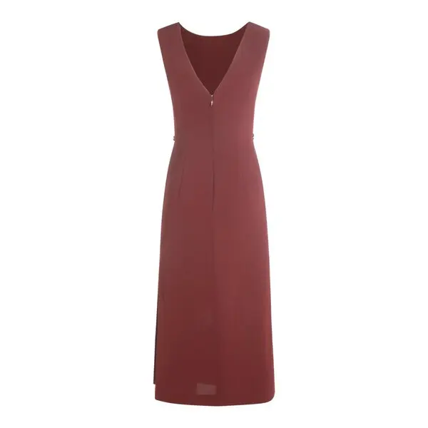 TWINSET Sleeveless Midi Dress With Chain Embellishment