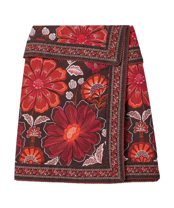 Farm Rio Tropical Floral Mini Skirt