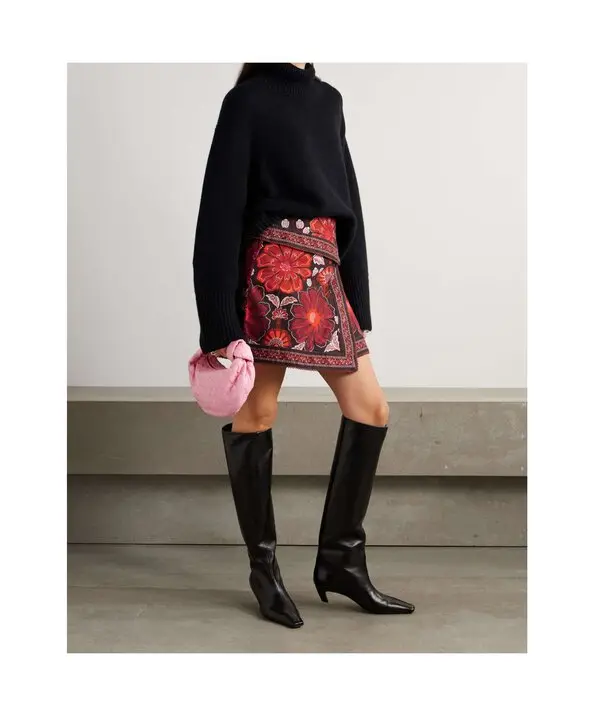 Farm Rio Tropical Floral Mini Skirt