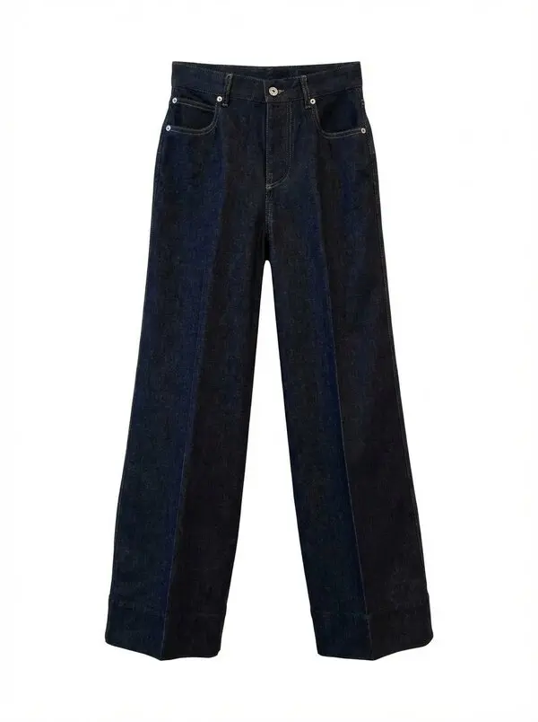 Bottega Veneta Mid-rise Palazzo Jeans - Black