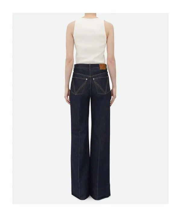 Bottega Veneta Mid-rise Palazzo Jeans - Black