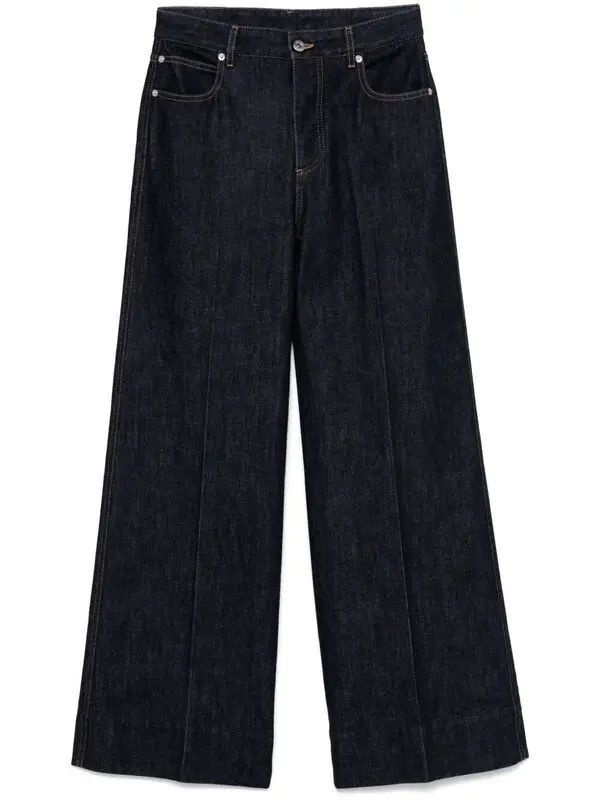 Bottega Veneta Mid-rise Palazzo Jeans - Black