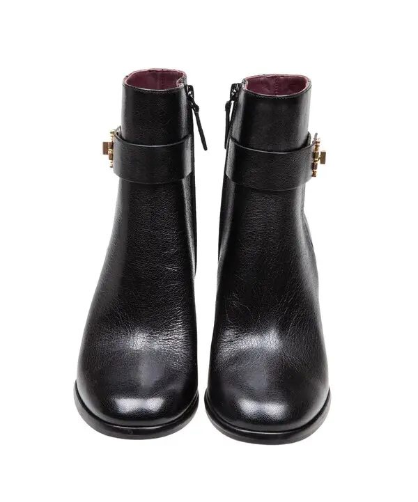 Tory Burch T Lock Heeled Ankle Boots