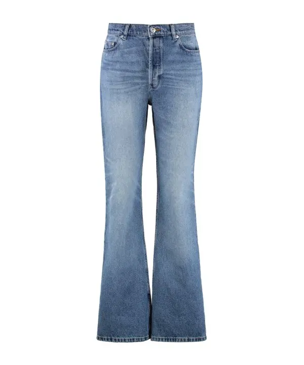 A.p.c. Romy High Rise Flared Jeans - Blue