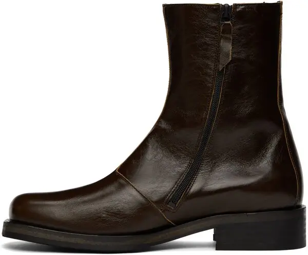 Our Legacy Camion Ankle Boots - Olive