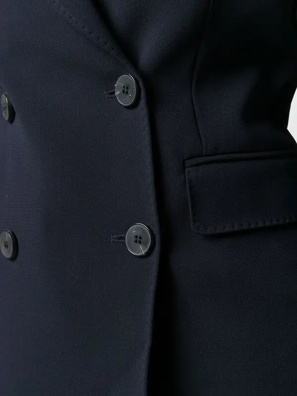 Alberto Biani Double Breasted Jacket - Black