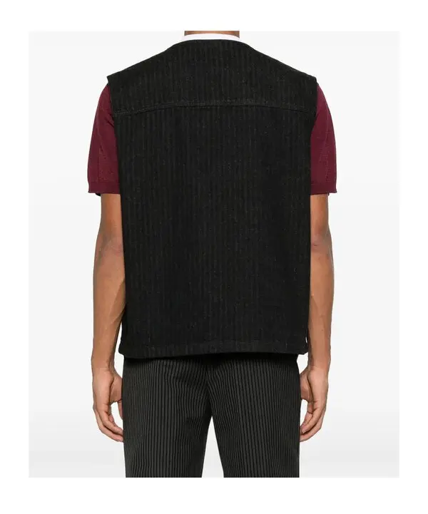 Prada Chevron Denim Gilet
