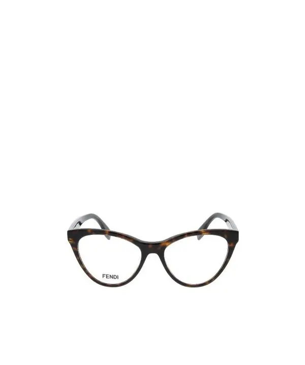 Fendi Cat Eye Frame Glasses - Brown