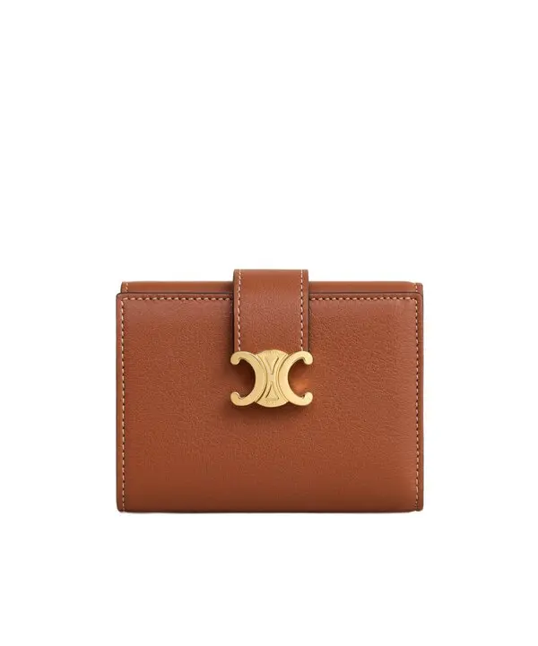 Celine Fine Strap Wallet Nino In Supple Grained Calfskin