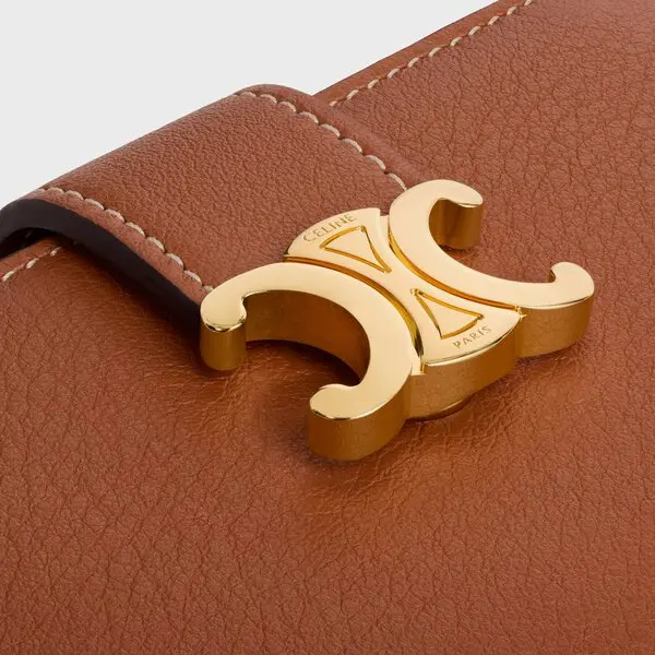 Celine Fine Strap Wallet Nino In Supple Grained Calfskin