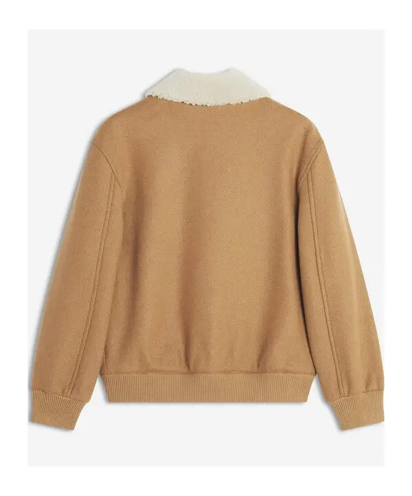 Maison Kitsuné Shearling Collar Bomber Jacket
