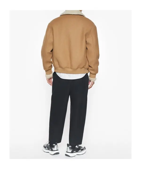 Maison Kitsuné Shearling Collar Bomber Jacket
