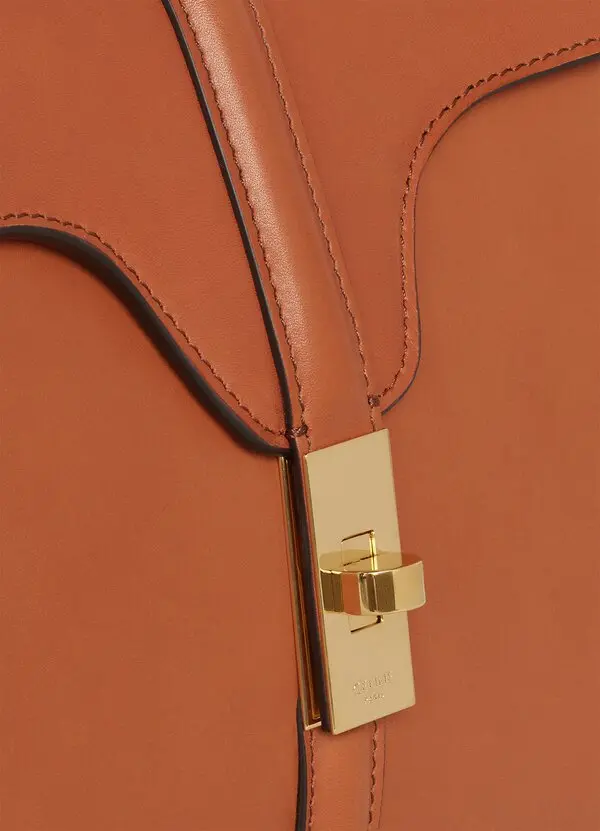 Celine Small 16 Bag In Natural Calfskin - Tan