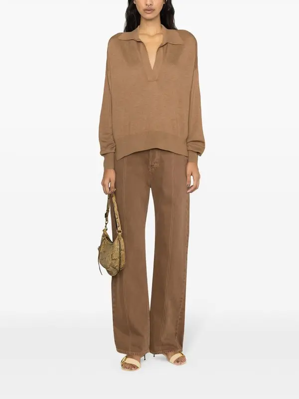 Isabel Marant Étoile Lapel Long Sleeve Sweater