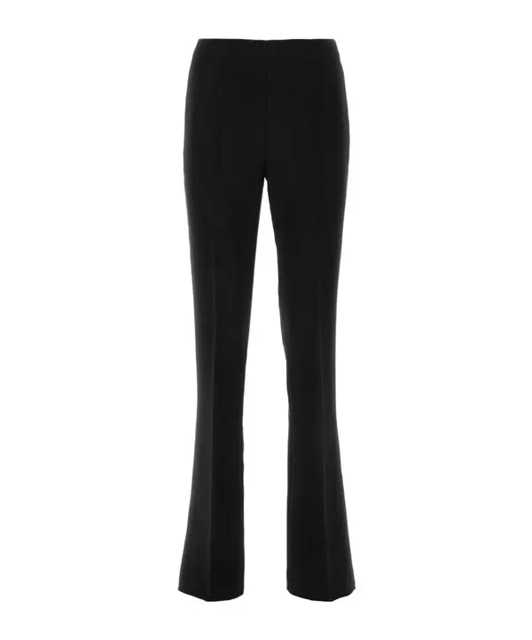 FERRAGAMO Straight-leg High-waist Trousers - Black