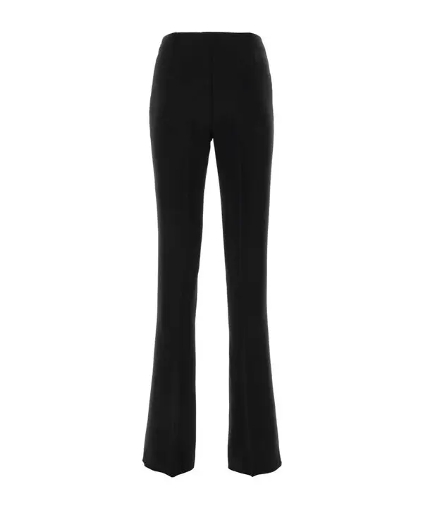 FERRAGAMO Straight-leg High-waist Trousers - Black