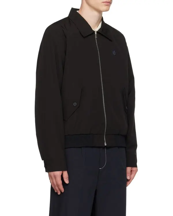 Maison Kitsuné Fox Head Patch Harrington Jacket - Black