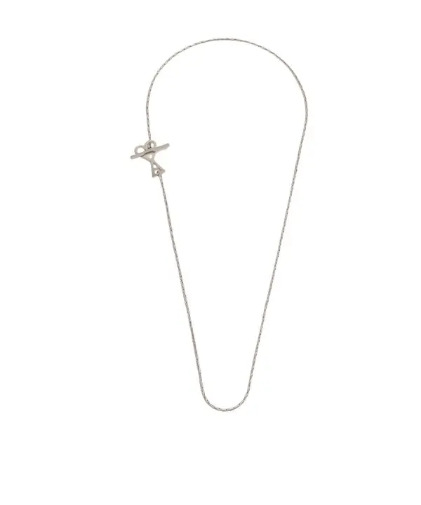 Ami De Coeur Logo Charm Necklace - Silver