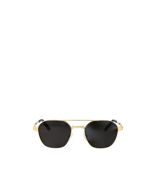 Cartier Rimless Geometric Sunglasses - Gold