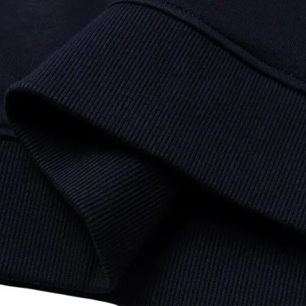 Burberry Cotton Blend Zip Hoodie - Dark Blue