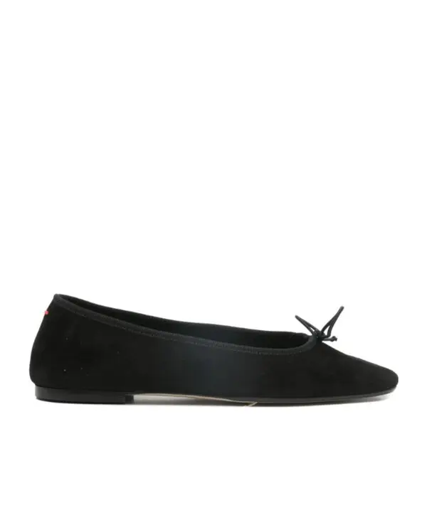 AeydĒ Ballet Flats With Bow Detailing - Black