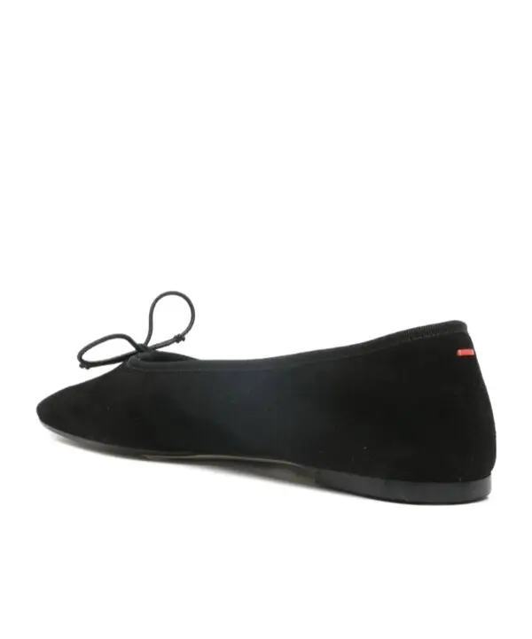 AeydĒ Ballet Flats With Bow Detailing - Black