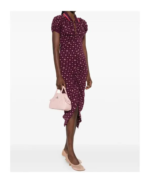 VIVIENNE WESTWOOD Yasmine Orb Small Top Handle Bag - Pink