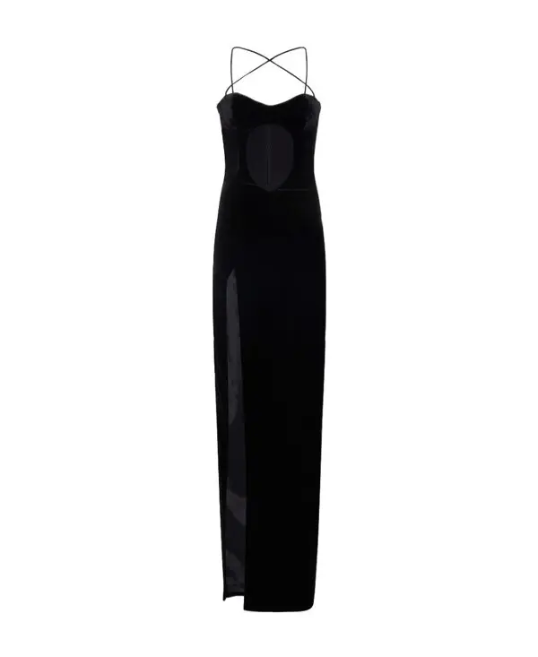 Alessandra Rich Velvet Cut-out Gown