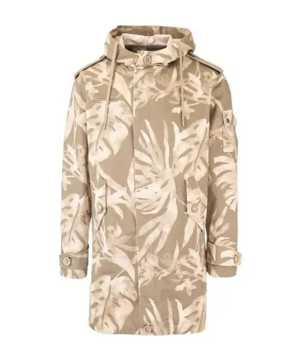 Saint Laurent Graphic Print Parka