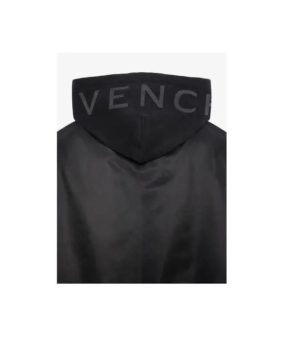 Givenchy Oversized Hooded Bomber Jacket In Nylon