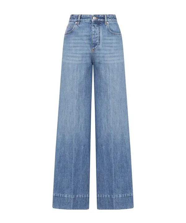 Bottega Veneta Mid-rise Palazzo Jeans - Medium Blue