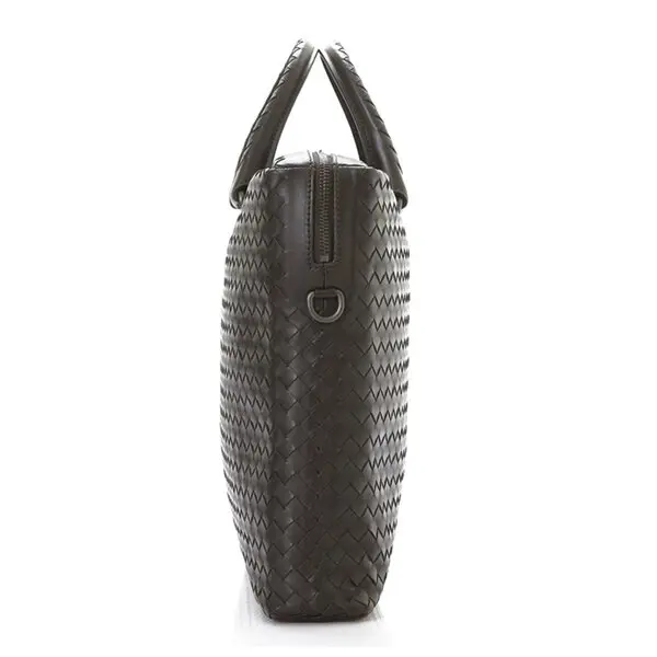 Bottega Veneta Woven Top Handle Bag - Black