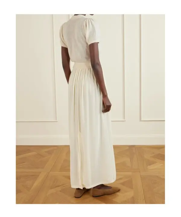 DÔEN Anisa Cardigan With Short Sleeves - Ivory