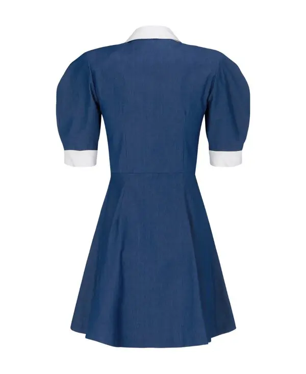Alessandra Rich Pleated Mini Dress