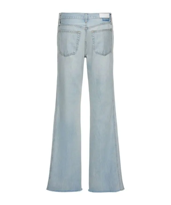RE/DONE Flared Denim Pants With Decorative Hem
