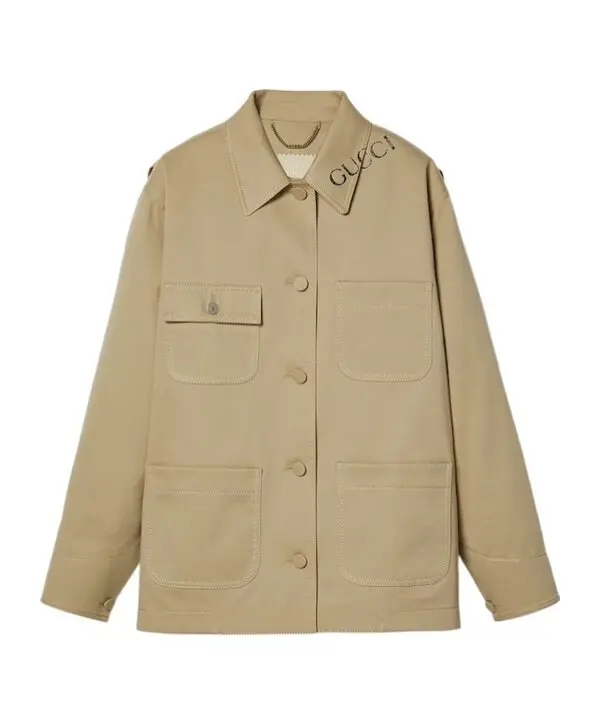 Gucci Logo Patch Pocket Jacket