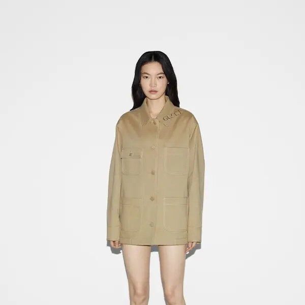 Gucci Logo Patch Pocket Jacket
