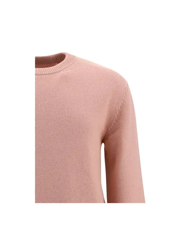 JIL SANDER Crewneck Knitted Jumper - Pink